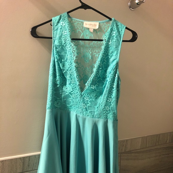 Keepsake The Label Dresses Low Cut Greenblue Lace Dress Poshmark